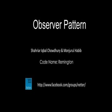 Design patterns - Observer Pattern