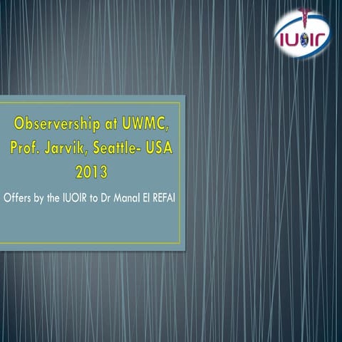 Observership at UWMC, USA | PDF