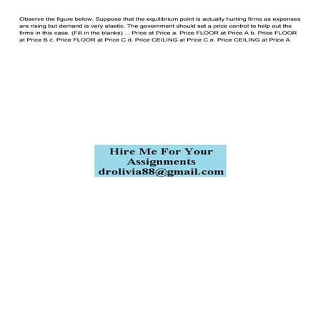 Observe the figure below Suppose that the equilibrium point.pdf
