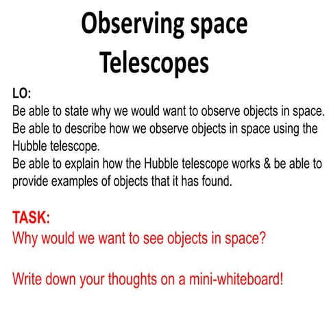 Observing space | PPTX