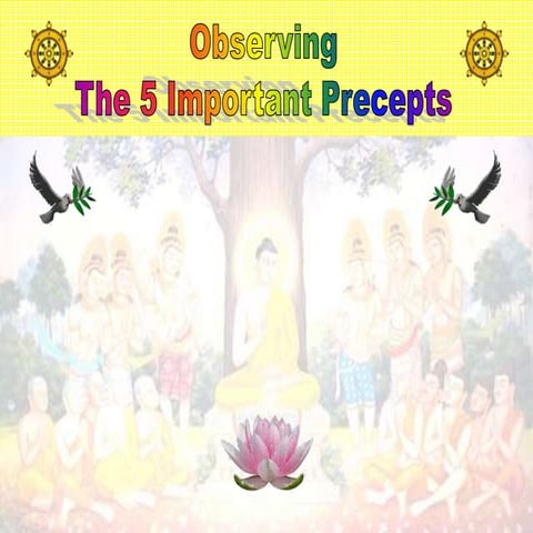 Observing The 5 Important Precepts | PPT