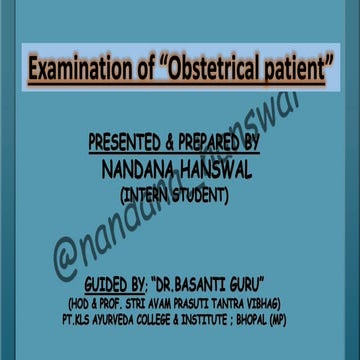 obs examination.pdf@DR.nandana hanswal | PPT