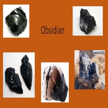 Obsidian | PPTX | Geology | Science