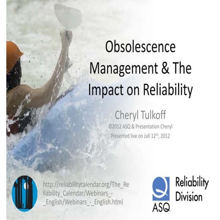 Obsolescence management & the impact on reliability | PDF