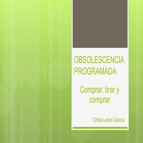 Obsolescencia programada | PPTX