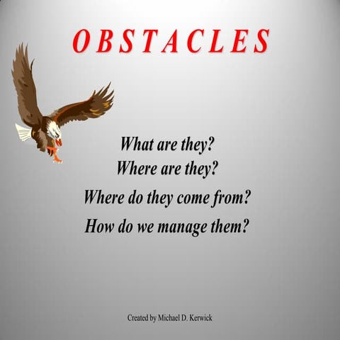 Overcoming Obstacles | PDF