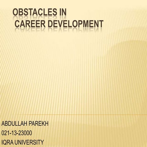 Obstacles iu abi | PPT