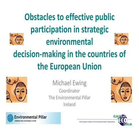 Obstacles to effective public participation in strategic environmental decision making | PDF