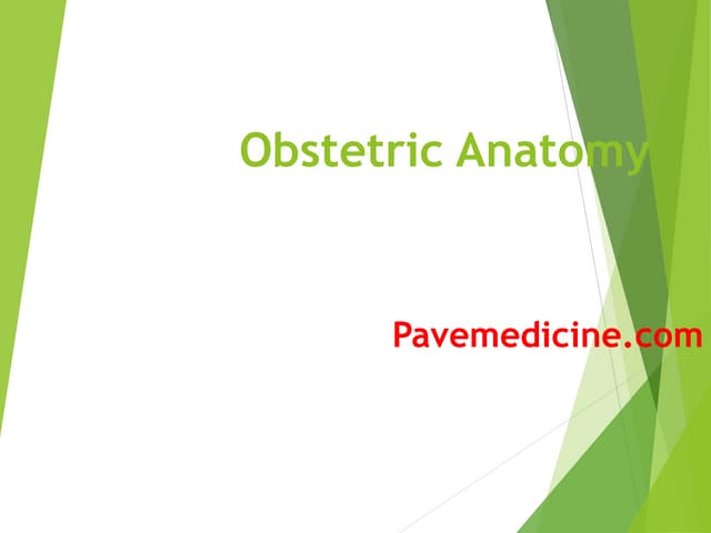 Obstetrical pelvic measurements | PPTX