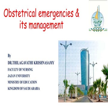 obstetric emergency | PPTX