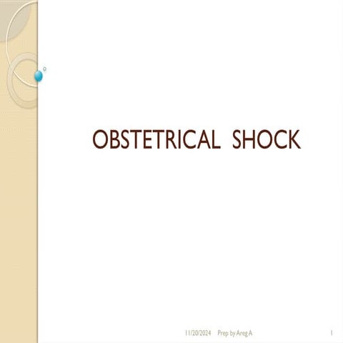 obstetrical shock power point presentation.pptx