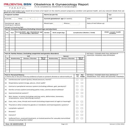 Obstetrics & gynaecology report | PDF