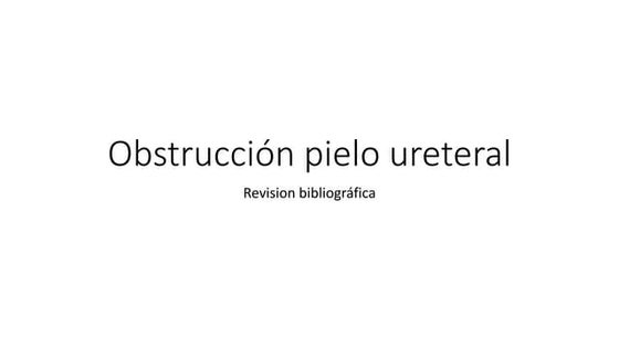 Presentacion de urocele en plenario medico | PPT