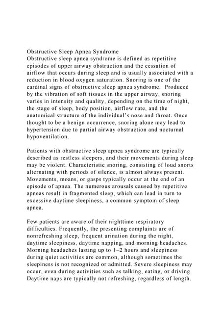 Obstructive Sleep Apnea and Its Prosthodontic Approach-Part I ...