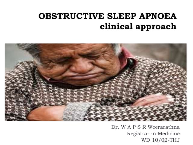 Sleep Apnea Presentation | PPT