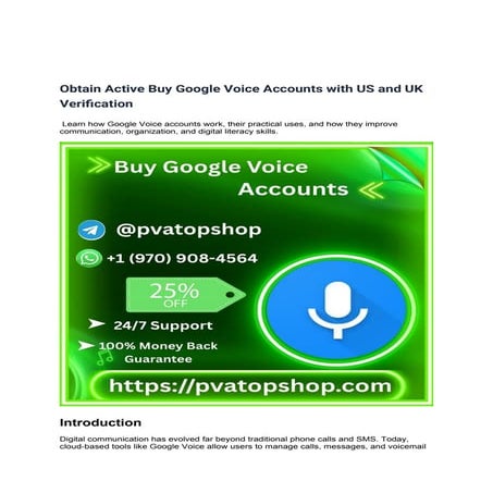 Mastering Google Voice: Enhancing Communication and Digital Skills with ...