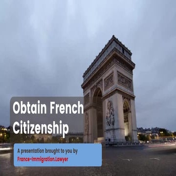 Obtain French Citizenship | PDF