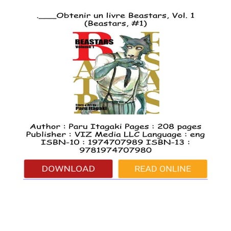 Obtenir un livre Beastars, Vol. 1 (Beastars, #1) | PDF