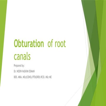 Obturation of root canals endodontics.pptx