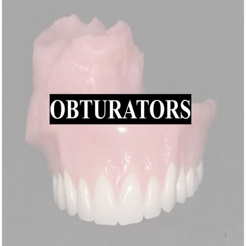Obturator ppt | PPTX