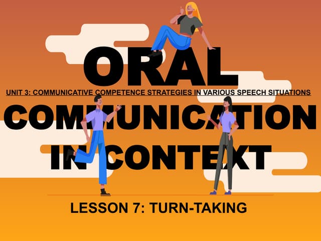 ORAL COMMUNICATION IN CONTEXT GRADE 11 S | PPTX