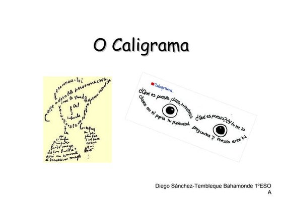 O caligrama | PPT