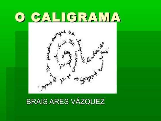 O caligrama | PPTX