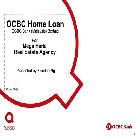 Ocbc Presentation | PPT | Home Financing | Personal Debt