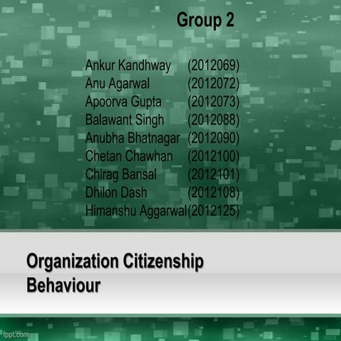 Ocb group 2 | PPTX