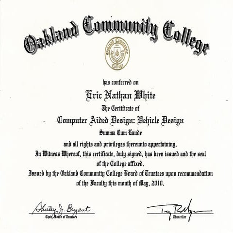 College Certificate | PPT