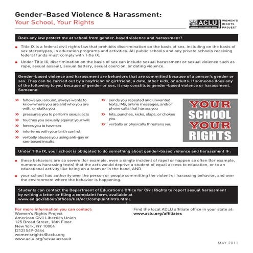 Occidental College Sexual Assault Gender Based Violence Pdf