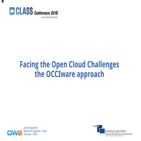 Facing the Open Cloud Challenges: the OCCIware approach | PDF