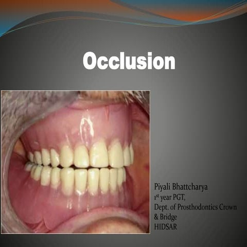 Occlusion | PPT