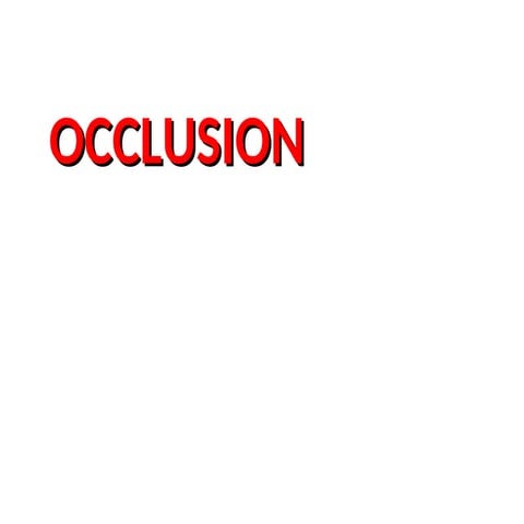 OCCLUSION | PPTX