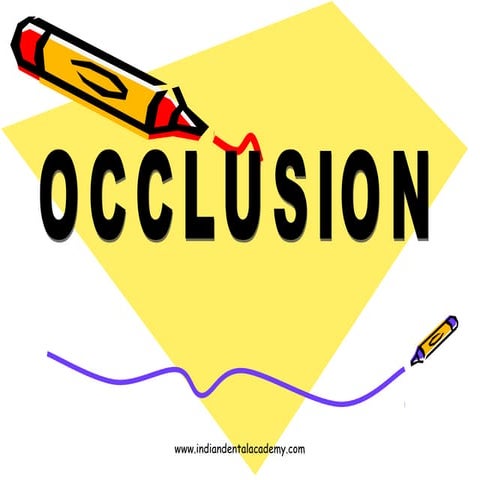 Occlusion basics | PPT