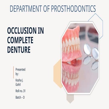 Balanced occlusion | PPT