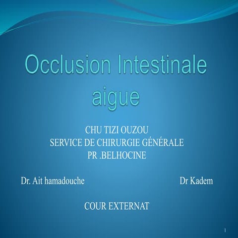 Pathophysiology of intestinal obstruction | PDF