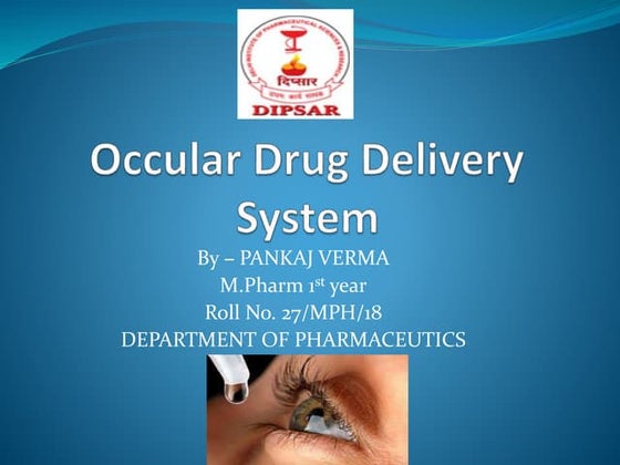 ocuserts [ocular inserts] | PPTX