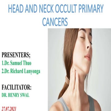 HEAD AND NECK OCCULT PRIMARY CANCERS. SAM & RICH.pptx