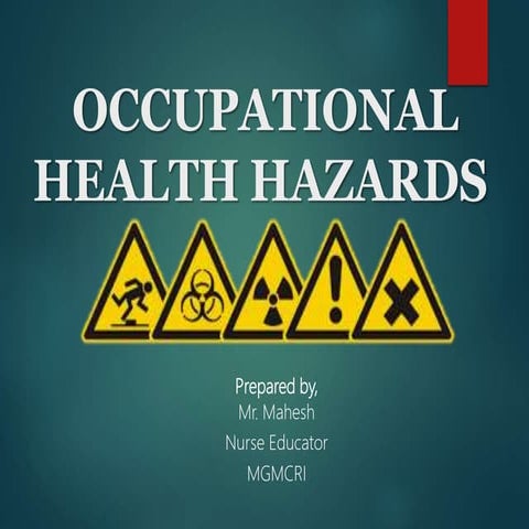Occupational health hazards | PPT