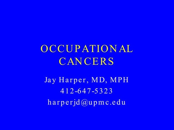 1. Cancer and work | PPT