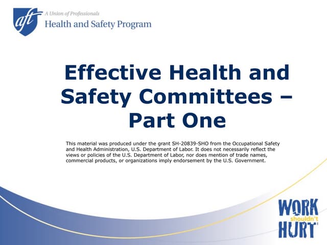 Rule 1040: Safety Committee and Their Responsibility | PPTX
