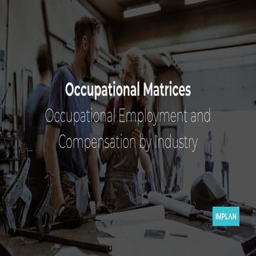 IMPLAN Occupational Data Webinar | PPT