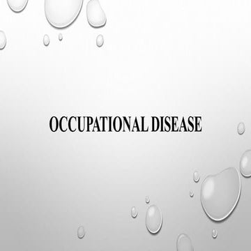 Occupational health and safety | PPTX