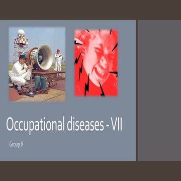 Occupational diseases (Part 7) - Noise and Carbon Monoxide hazards | PPTX