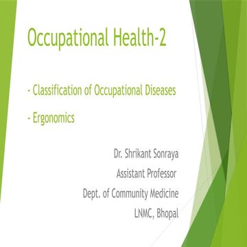 Occupational health and safety | PPTX