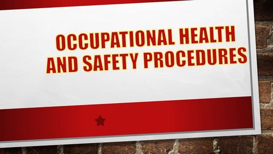 Occupational Health and Safety (OHS) Standards.pptx | Technology & Computing