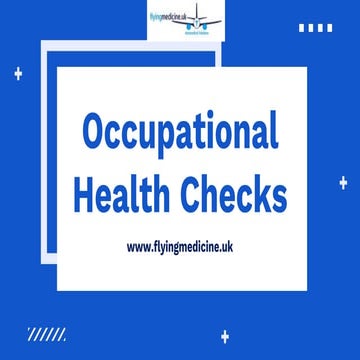 Occupational health checks | PPT