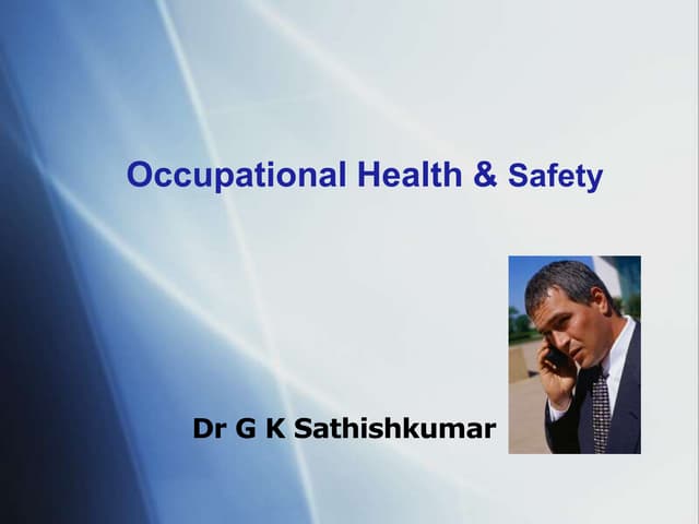 Occupational health and safety procedures | PPTX