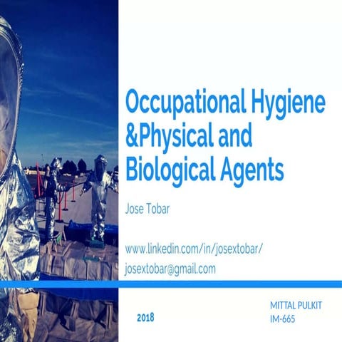 OCCUPATIONAL HYGIENE AND PHYSICAL AND BIOLOGICAL AGENTS TOPIC 6 MITTAL ...